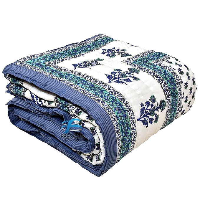 Buy FEELCLOUD HUBISTIC Jaipuri Razai Rajasthani Traditional Single Bed ...