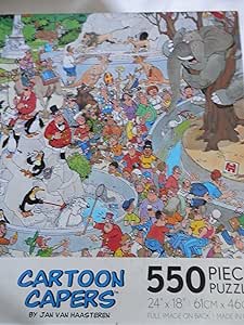 Amazon.com: Cartoon Capers 550 Piece Puzzle By Jan Van Haasteren : Toys ...