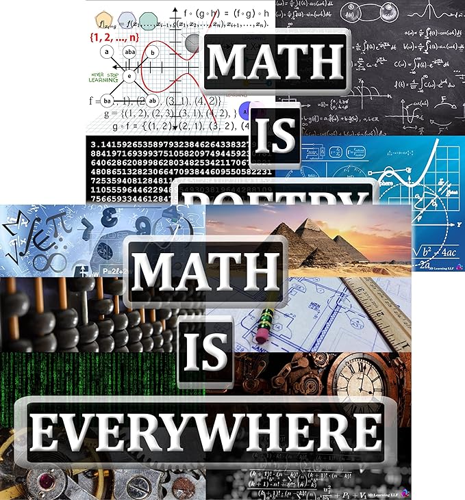 Amazon.com: ‘Math Is Everywhere’ and ‘Math Is Poetry’ Posters ...