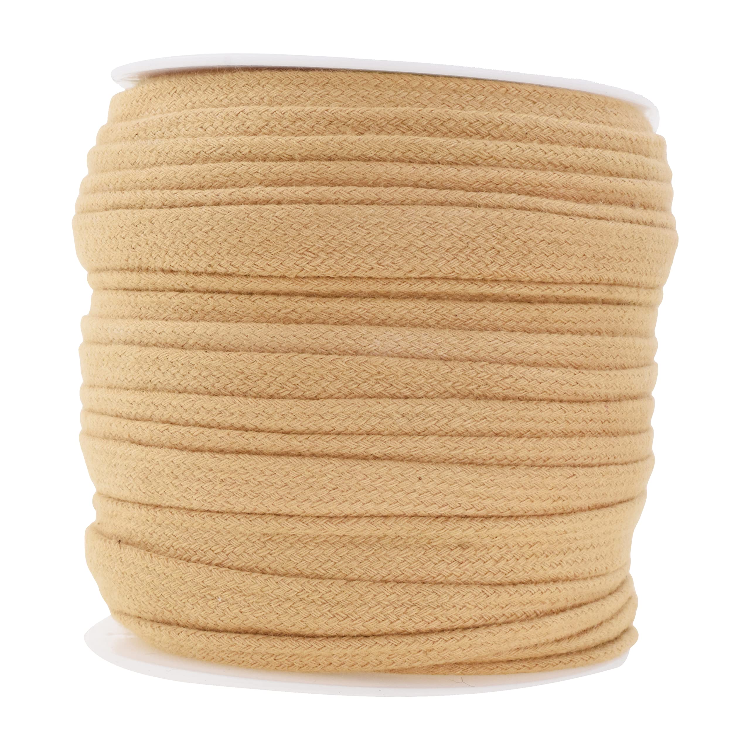 Amazon.com: Mandala Crafts Khaki Flat Drawstring Cord Drawstring ...