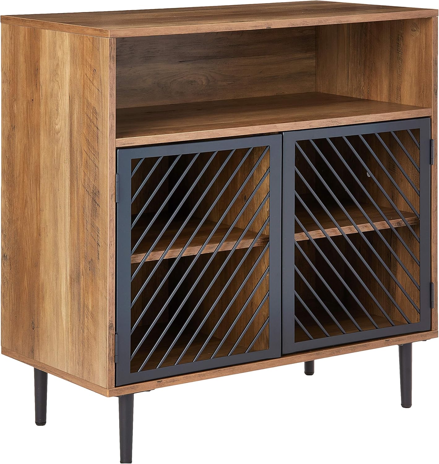 Amazon.com - Walker Edison Modern Metal Accent Wood Kitchen Entry ...
