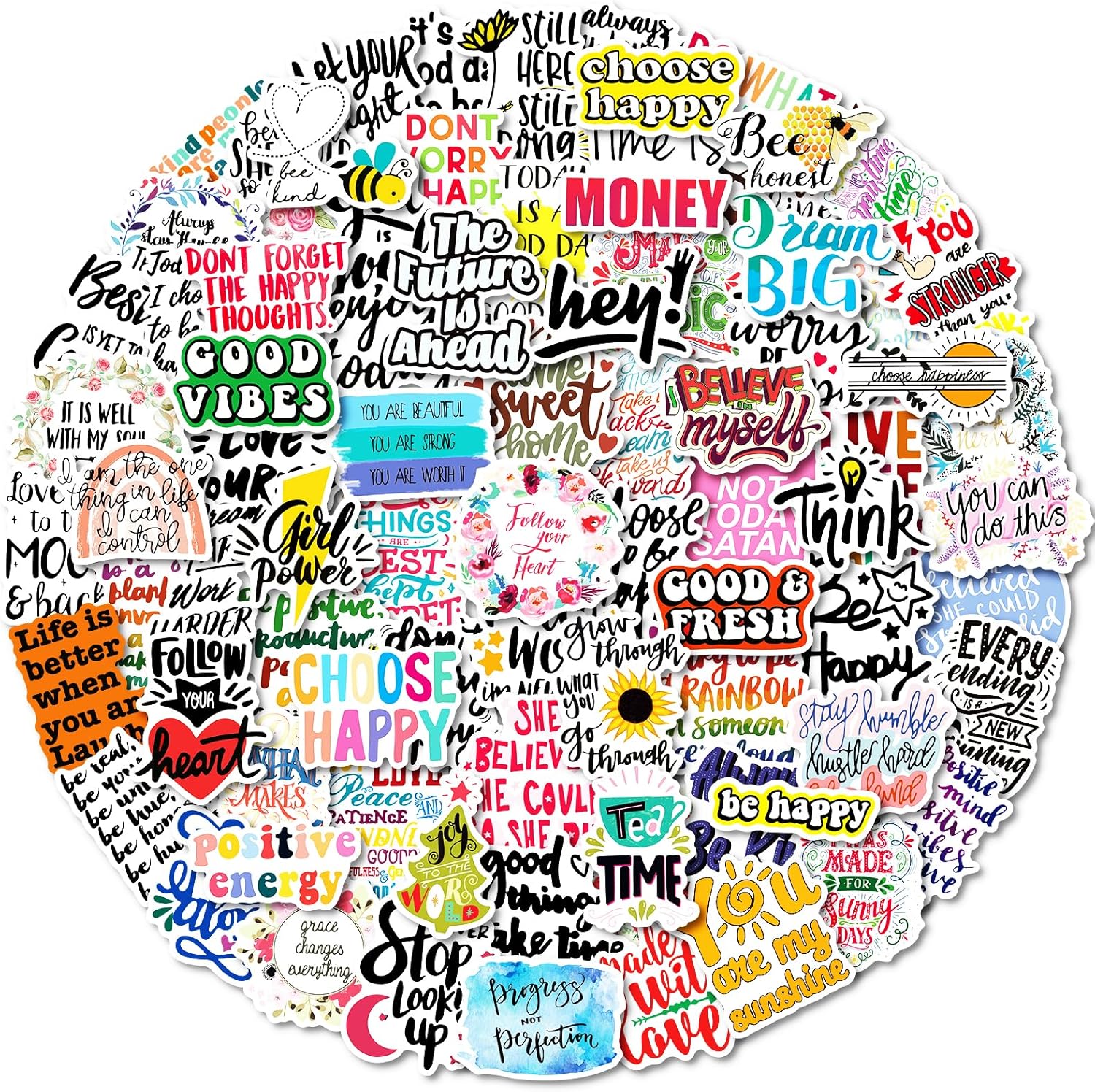 Amazon.com: 100pcs Inspirational Stickers for Kids, Reward Affirmation ...