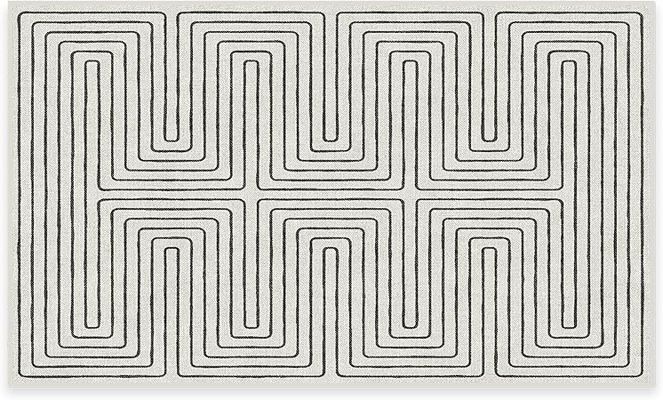 Amazon.com: RUGGABLE x Jonathan Adler Machine Washable Modern Area Rug ...