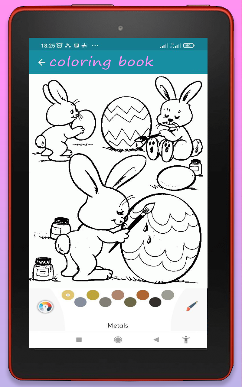 Easter Egg Coloring Pages: Funny Coloring Book Game For Kids & Children ...