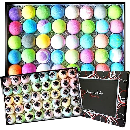 Amazon.com: Bulk Bath Bombs Gift Set - 50 Natural Individually Wrapped ...