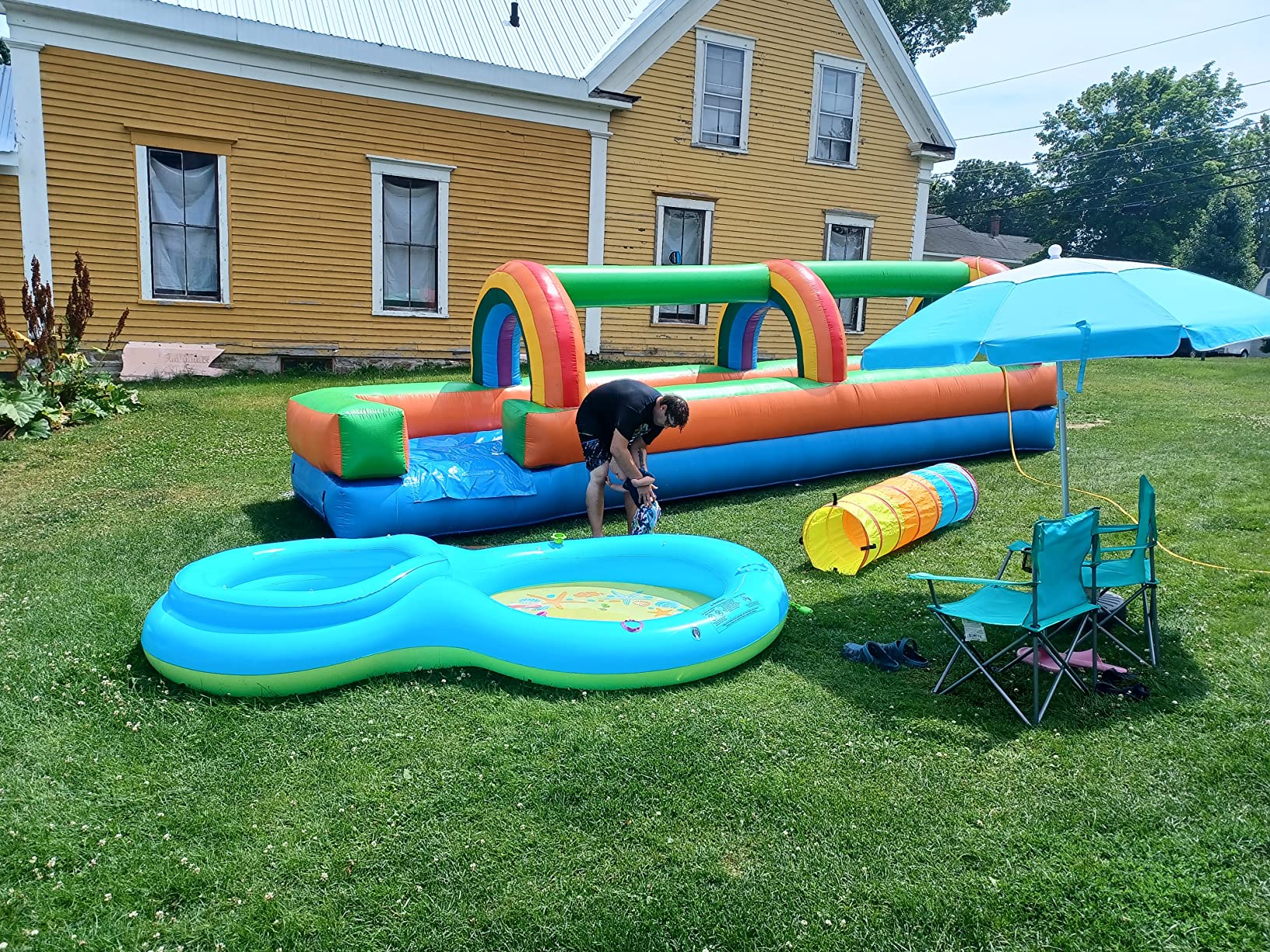 $26/mo - Finance Pogo Bounce House Inflatable Slip and Slide (Without ...