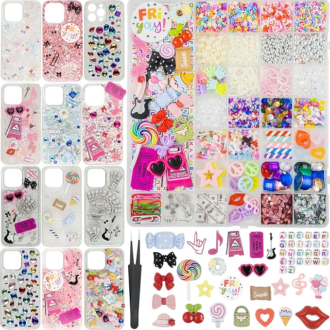 Amazon.com: DoDoBeads 2250 Pcs Junk Case Charms Kit, Charms for Junk ...