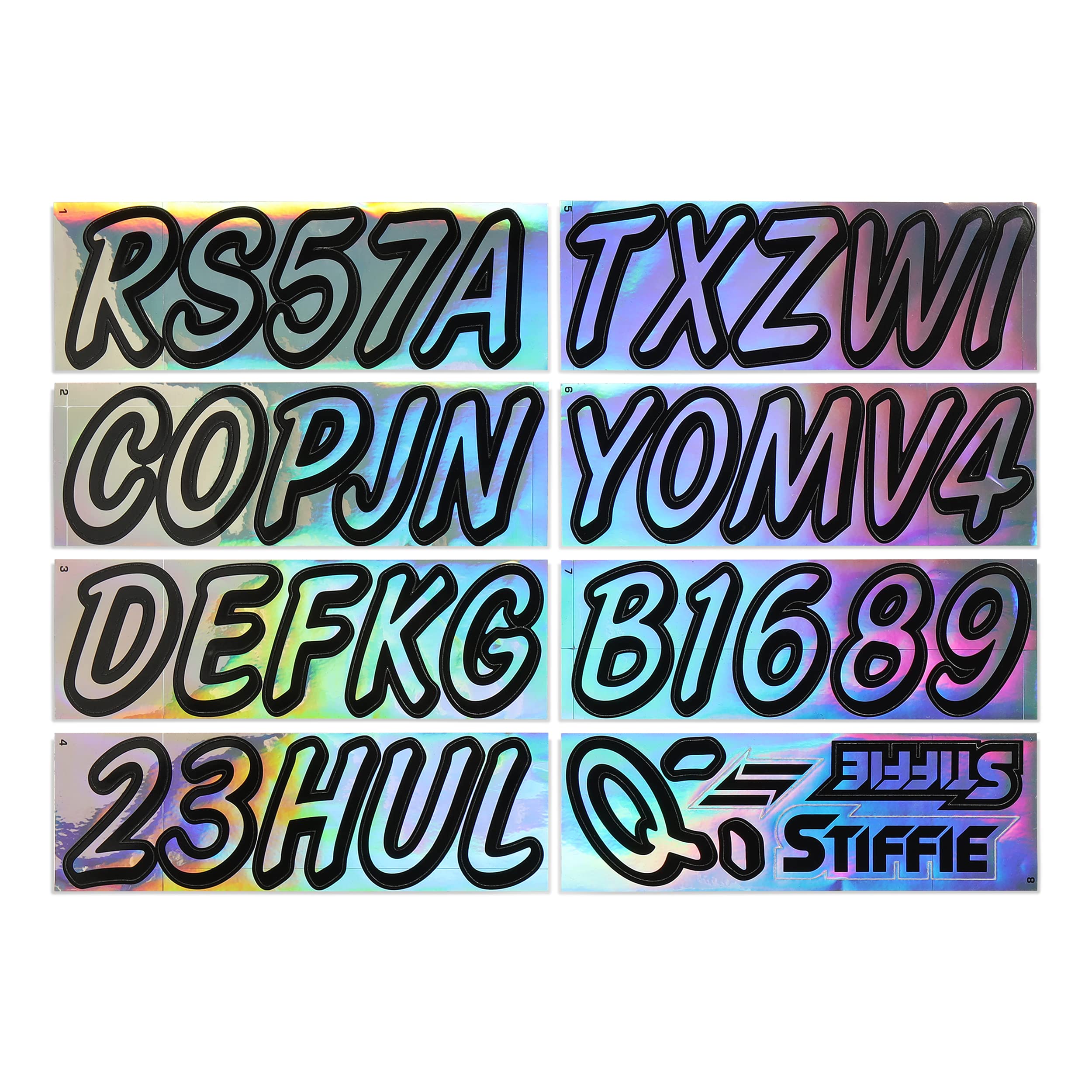 Snapklik.com : Whipline Solid Chrome/Black 3 Alpha-Numeric Registration ...