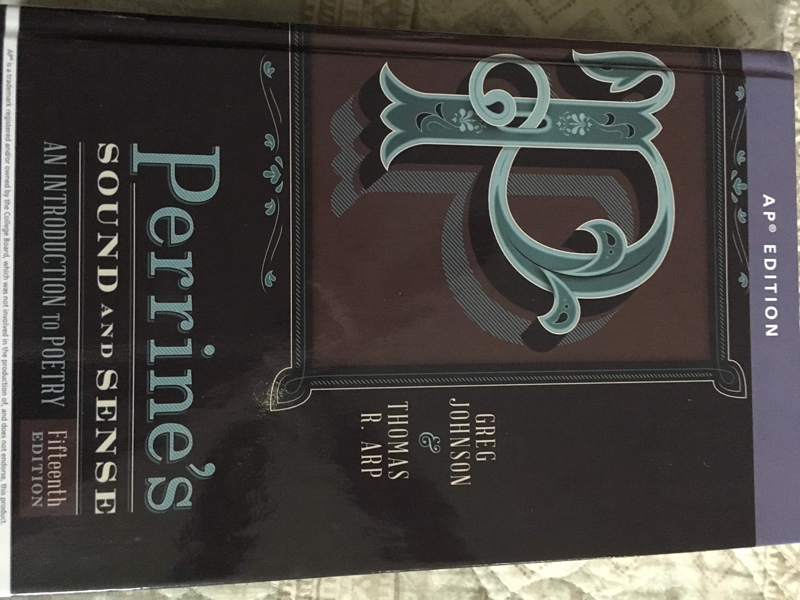 Perrine's Sound and Sense An Introduction to Poetry 15th Edition AP ...