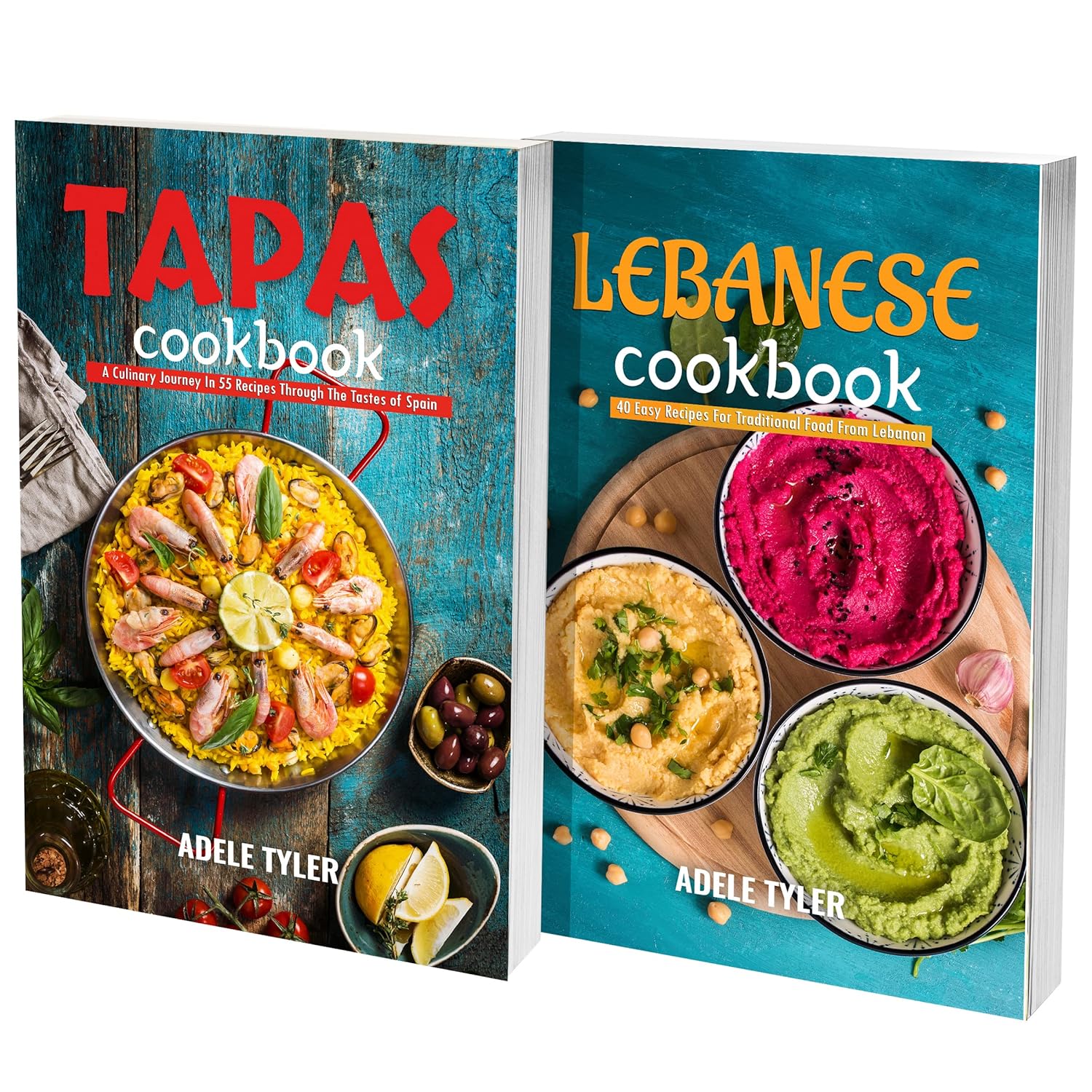 Amazon.com: Lebanese And Tapas Cookbook: 2 Books In 1: 90 Recipes For ...