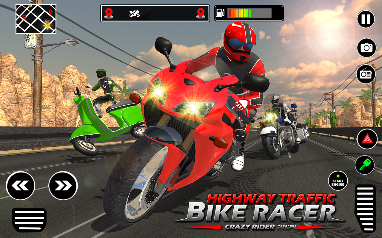 City Traffic Bike Racer: Moto Rider Highway Race - Traffic Rider Stunt ...