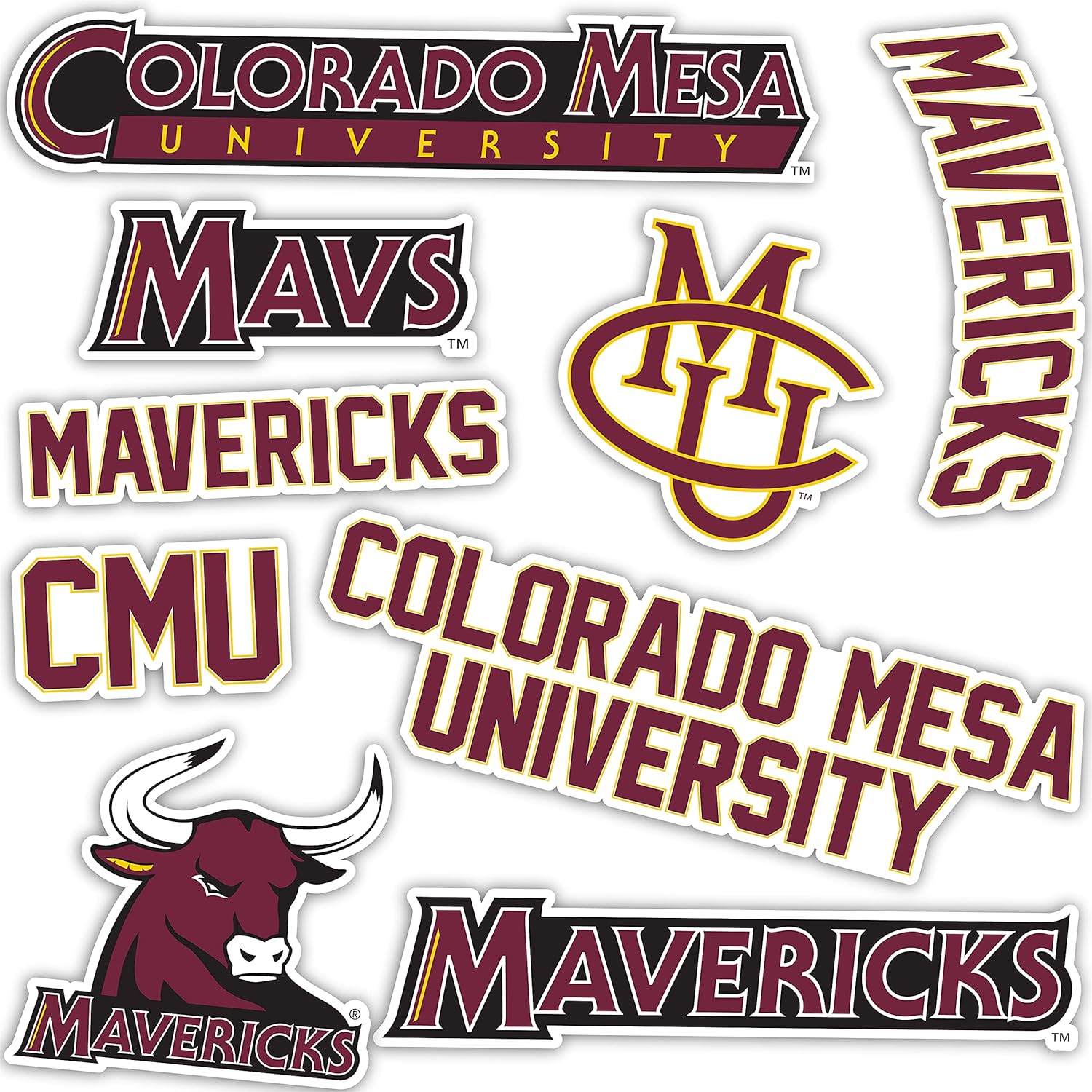 Amazon.com: Desert Cactus Colorado Mesa University Sticker Mavericks ...