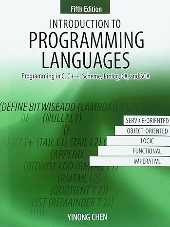 Amazon.com: Introduction to Programming Languages: Programming in C, C++, Scheme, Prolog, C# ...
