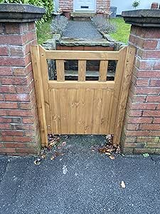 Cottage Style Wooden Garden Gate, 3ft x 3ft : Amazon.co.uk: DIY & Tools