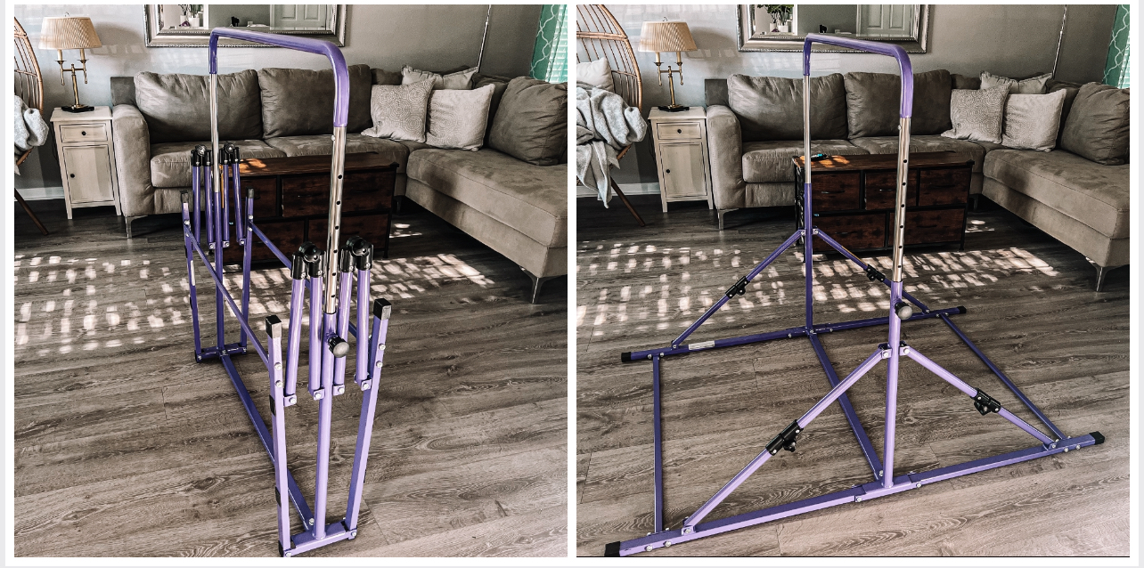 Watch Watch before you buy MARFULA Upgrade Foldable Gymnastic Bar with ...