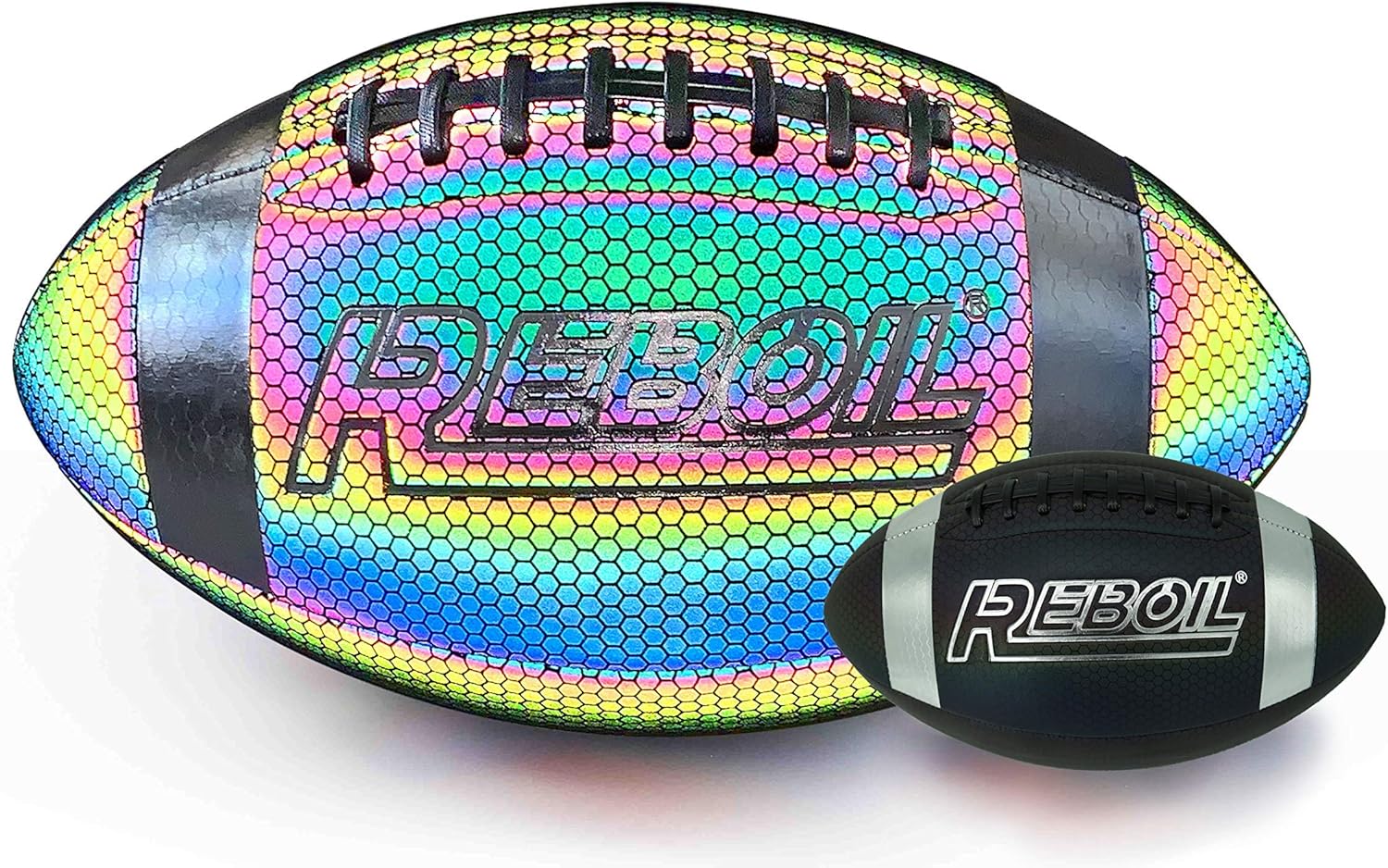 Amazon.com : REBOIL Holographic Glowing Football (Size 9 Men NFL)–Light ...