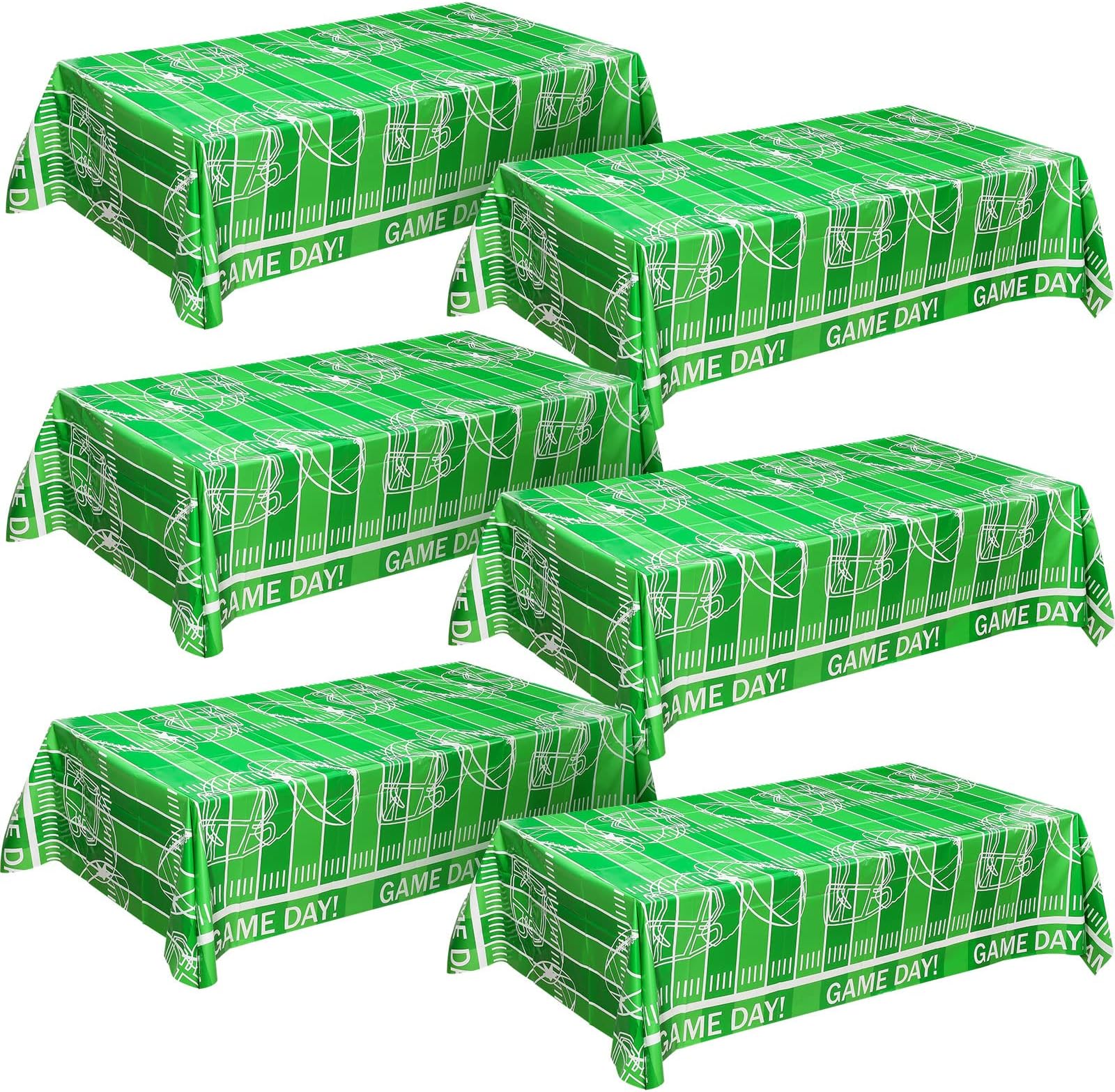 Amazon.com: 4 Pack Football Tablecloths Disposable Table Covers ...