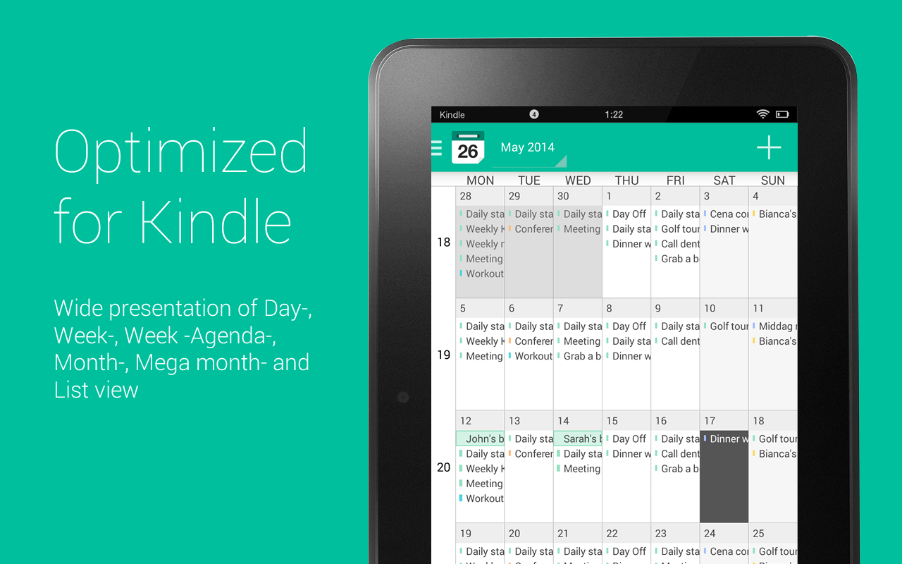 e-CAL Calendar - App on the Amazon Appstore