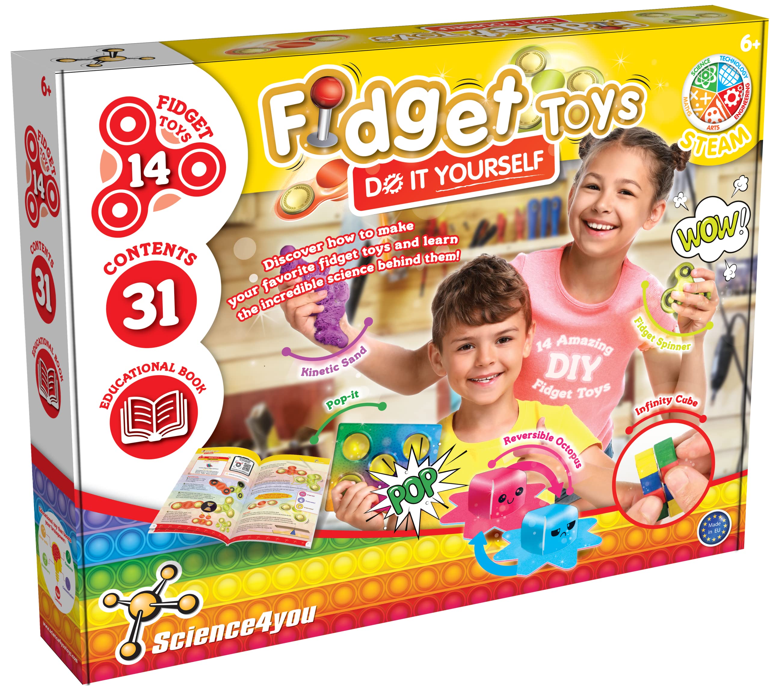 Buy Science4you: DIY Fidget Toys | Make All Your Favourite Fidget Toys ...