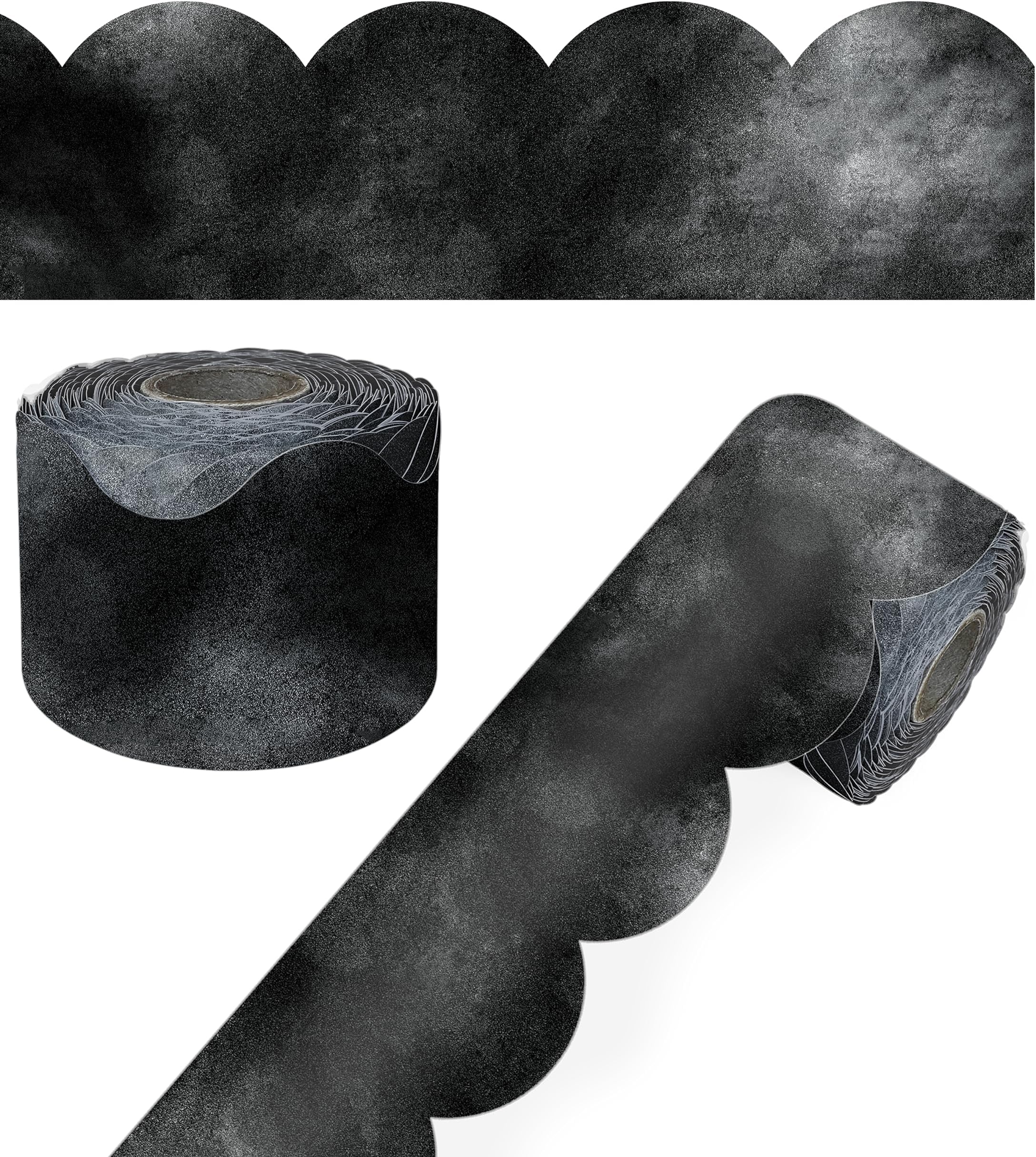 Amazon.com: Carson Dellosa Farmhouse 65 Ft Scalloped Chalkboard Black ...