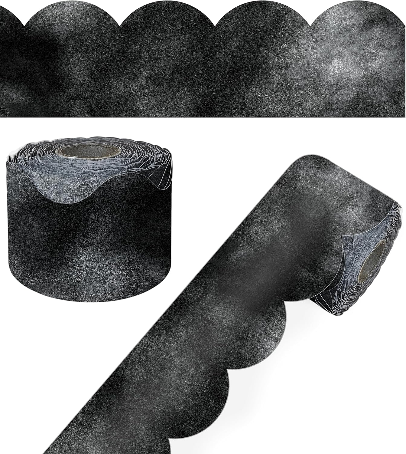 Amazon.com: Carson Dellosa Farmhouse 65 Ft Scalloped Chalkboard Black ...