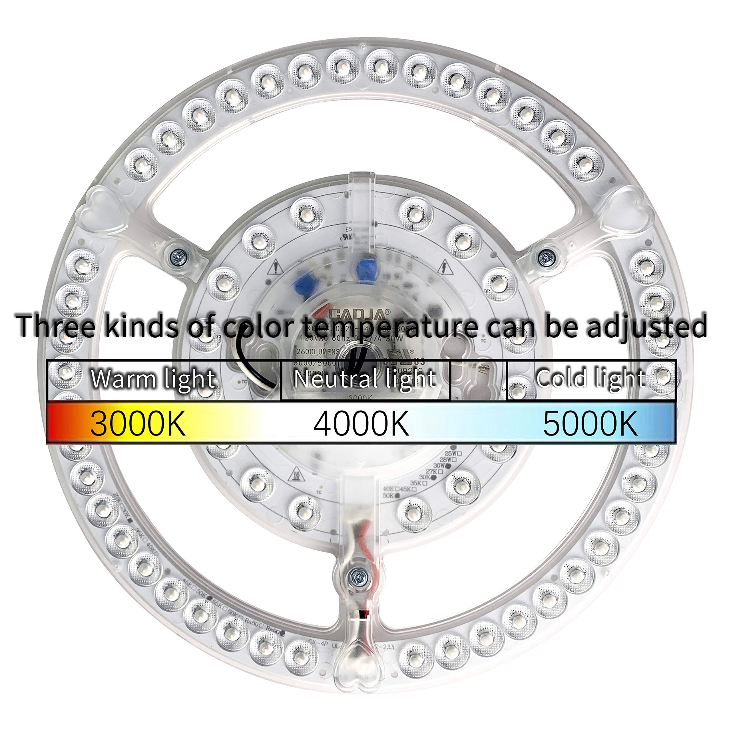 Buy 30W 9.45In Tricolor LED Retrofit Light Engine Kit Upgrade Dimmable ...