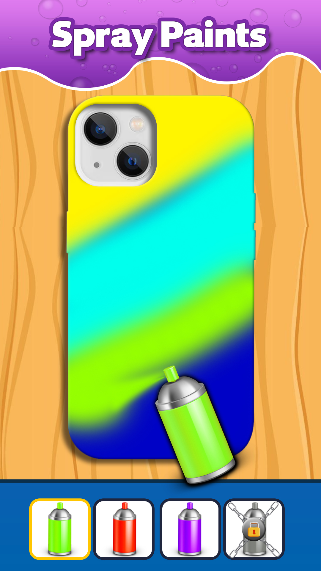 Phone Case Maker Tie Dye Game Dye Hard Color Match Spray Paint Phone ...