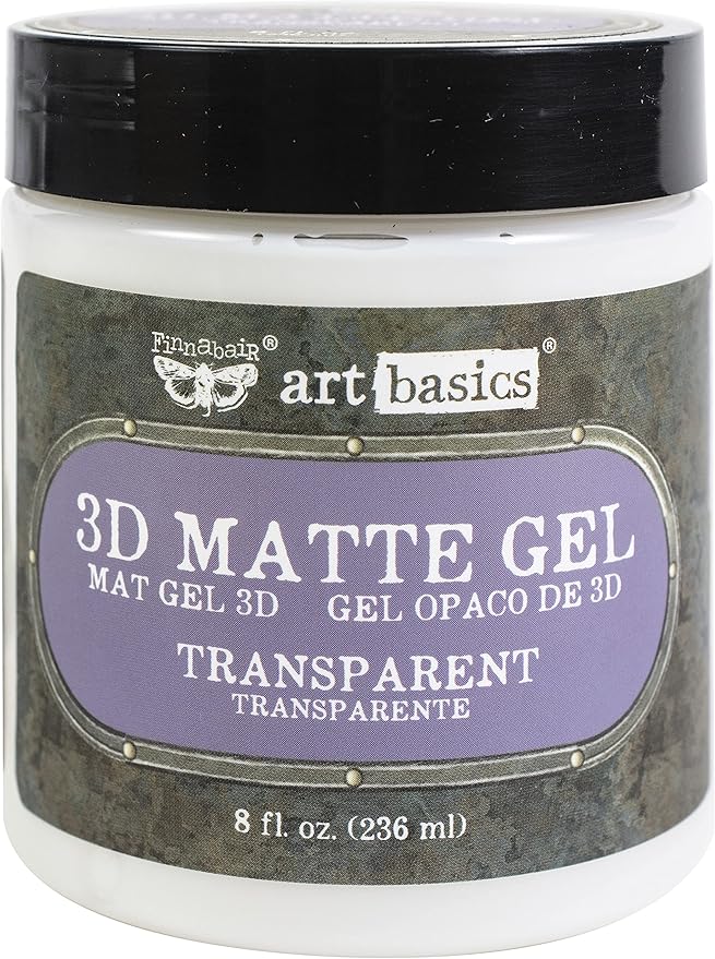 Amazon.com: Prima Marketing Art Basics 3D Matte Gel, 8 Ounce, Transparent