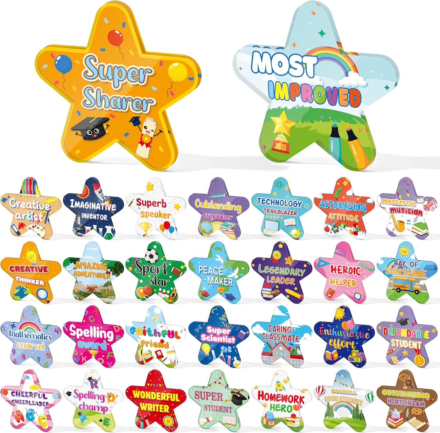 Amazon.com : Yopyame Students Inspirational Plaque Award - 30PCS End of ...