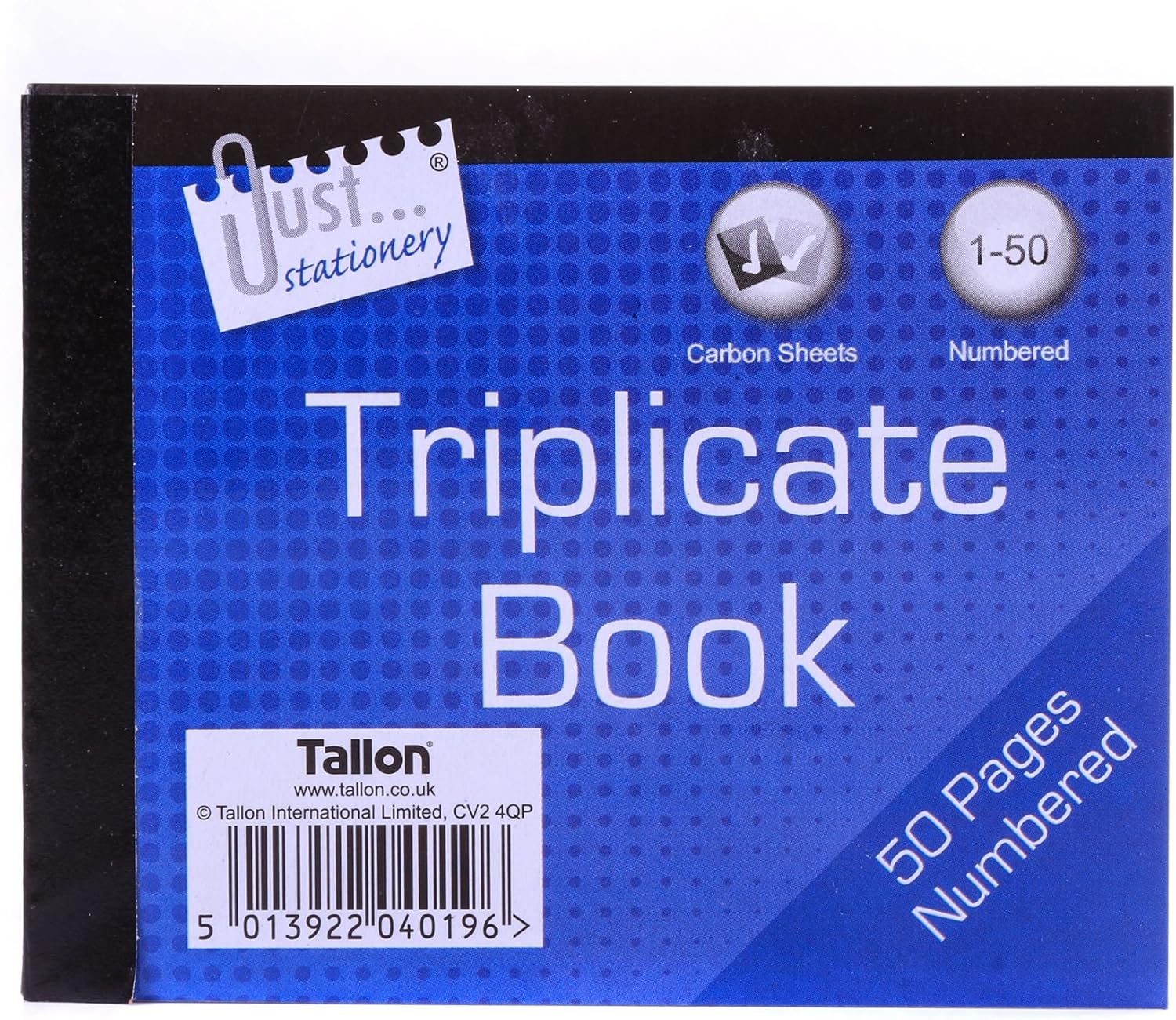 White Hinge Limited Half Size Triplicate Book - Numbered 1-50 Pages ...