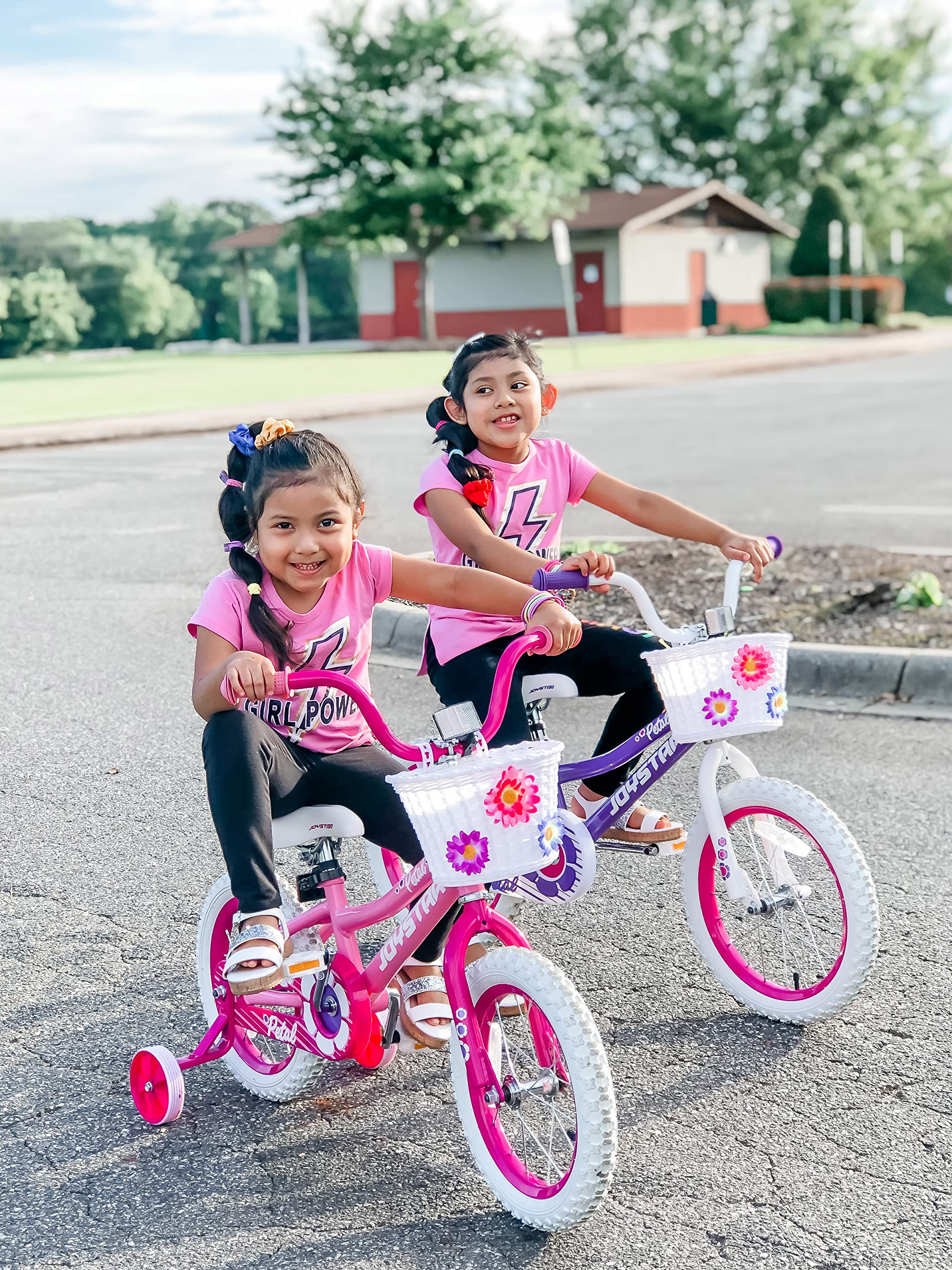 JOYSTAR 14 inch Girls Bike for 3 4 5 Years Kids and Toddler Girl Bike ...