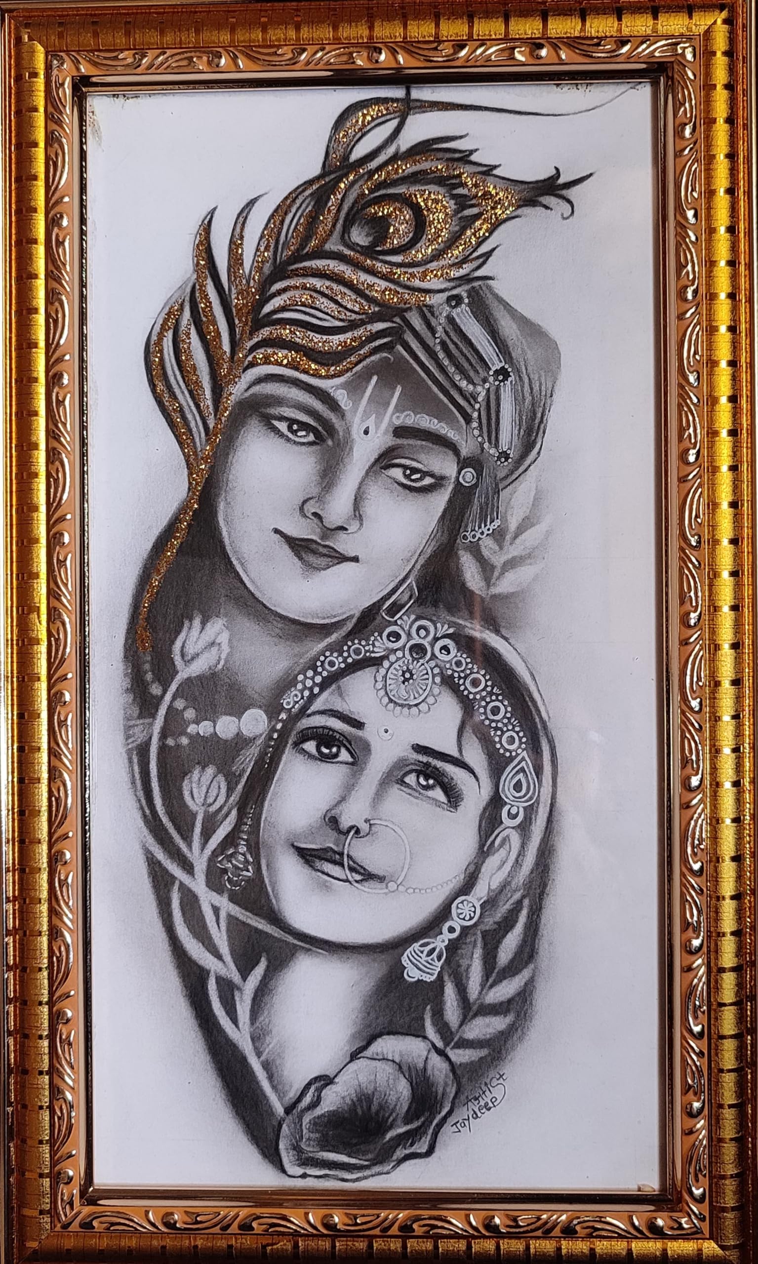 Radha Krishna Drawing HD Radhe Krishna Painting Art Wallpapers