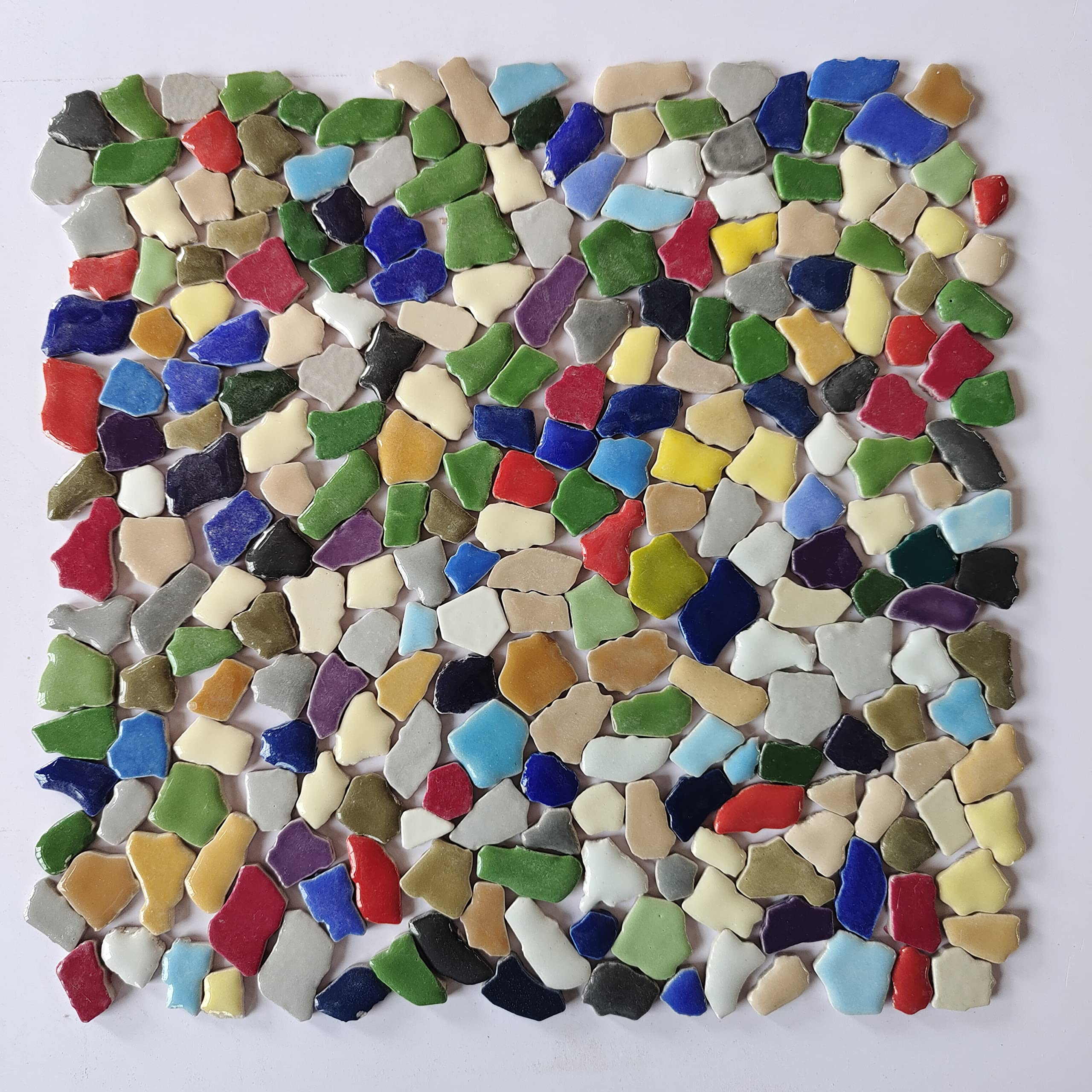 Amazon.com: 1 Pound Ceramics Mosaic Tiles Bulk Mixed Shape Mosaic ...