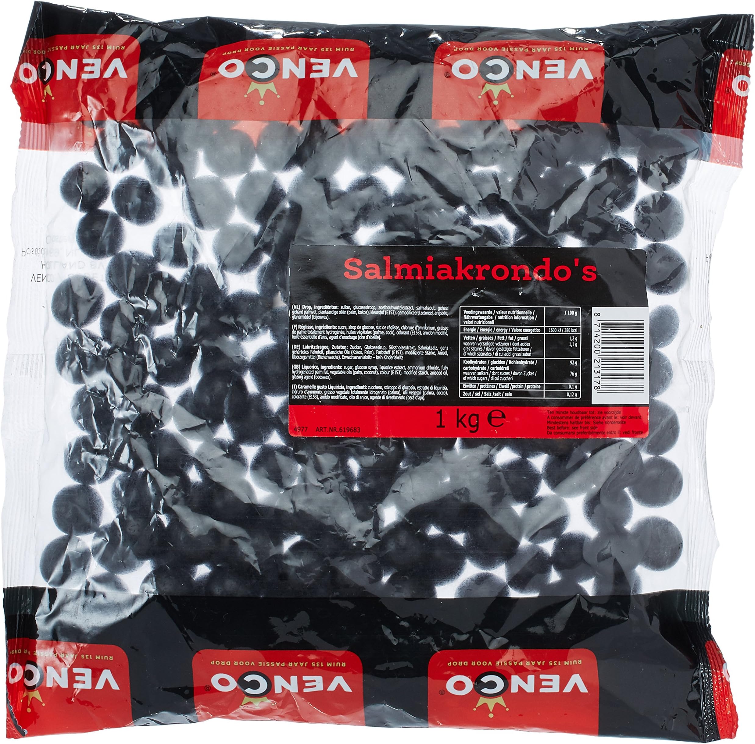 Amazon.com : Venco Schoolkrijt Licorice Chalk Candy - School Chalk ...