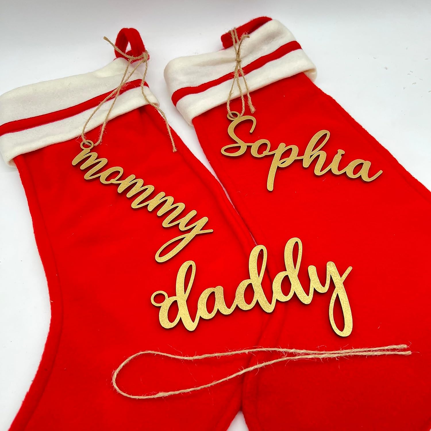 Amazon.com: Custom Christmas Name Tag, Personalized Stockings ...