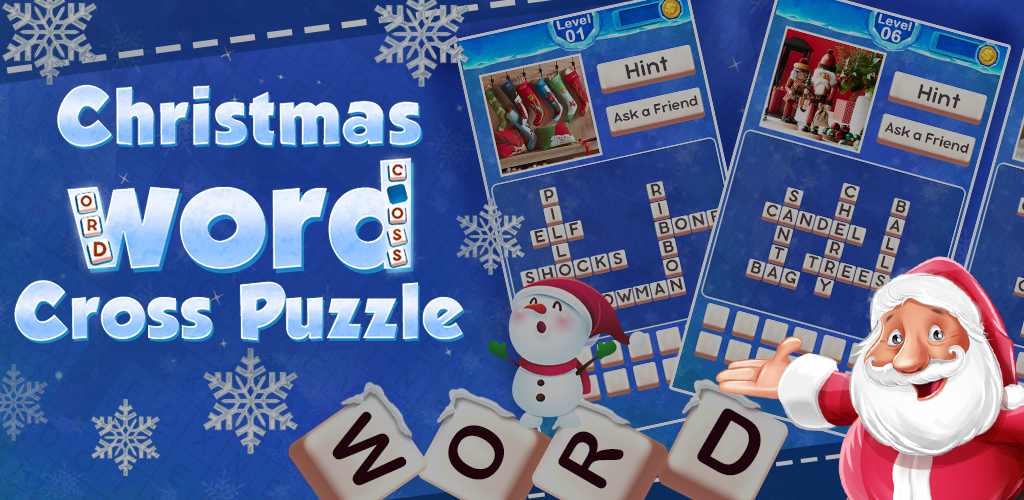 Christmas Word Cross - 1 Clue Picture Puzzle:Amazon.com:Appstore for ...