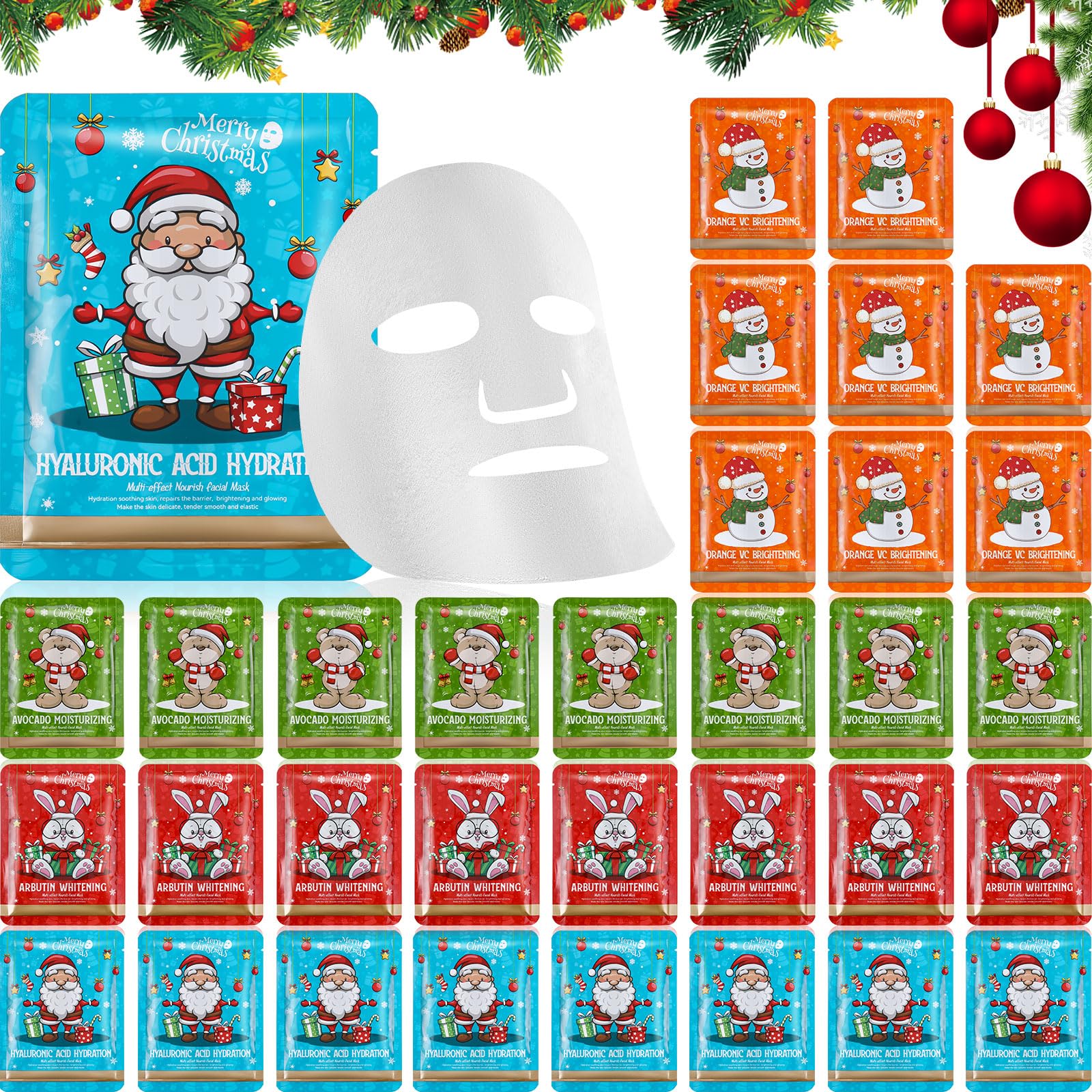 Amazon.com : Siifert Mixed Style Christmas Stocking Stuffers Facial ...