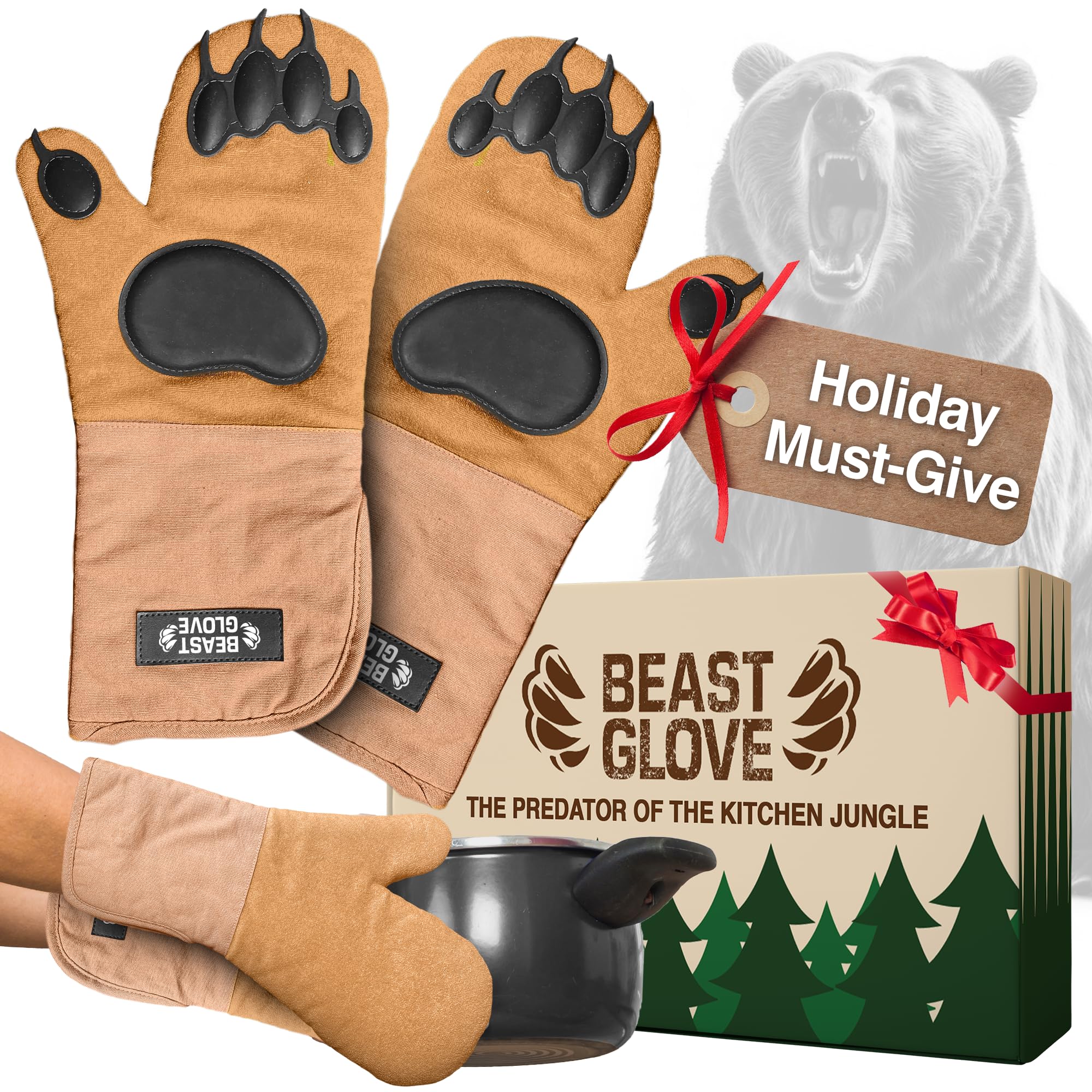 Amazon.com: Bear Paw | Beast Glove Oven Mitts | Bear Hands Oven Mitts ...