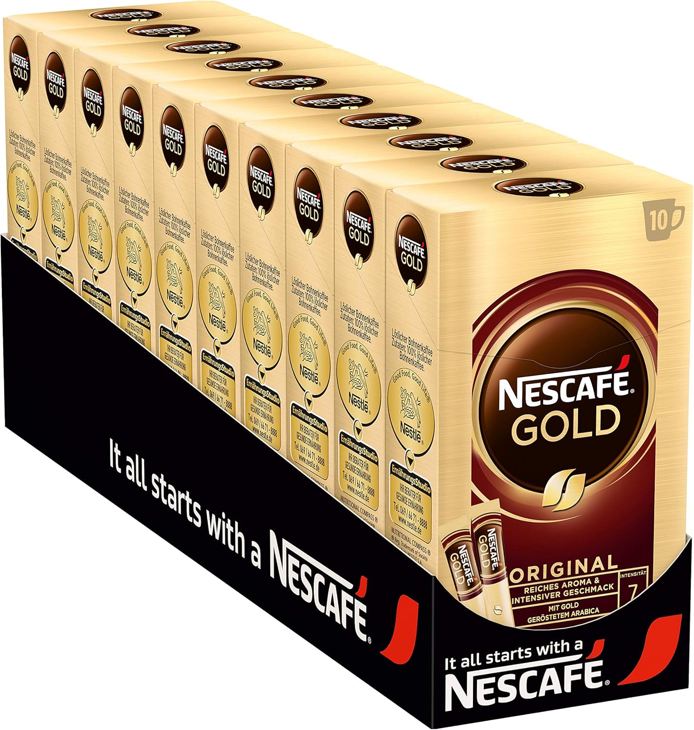 NESCAFÉ GOLD Oryginalna, rozpuszczalna kawa ziarnista z ...