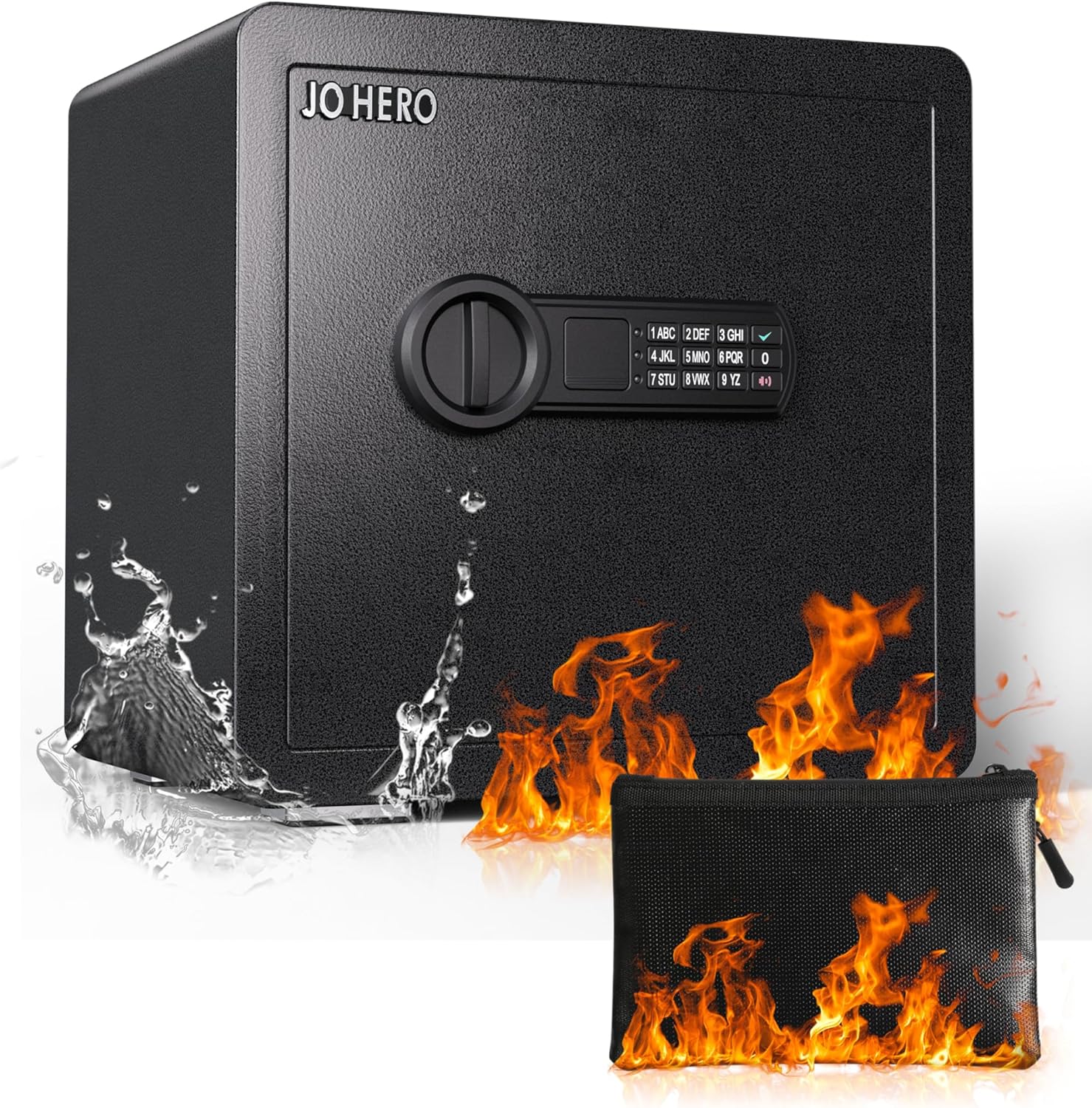 Jo Hero Safe Box,Fireproof Safe Box for Home Document, Home Security ...