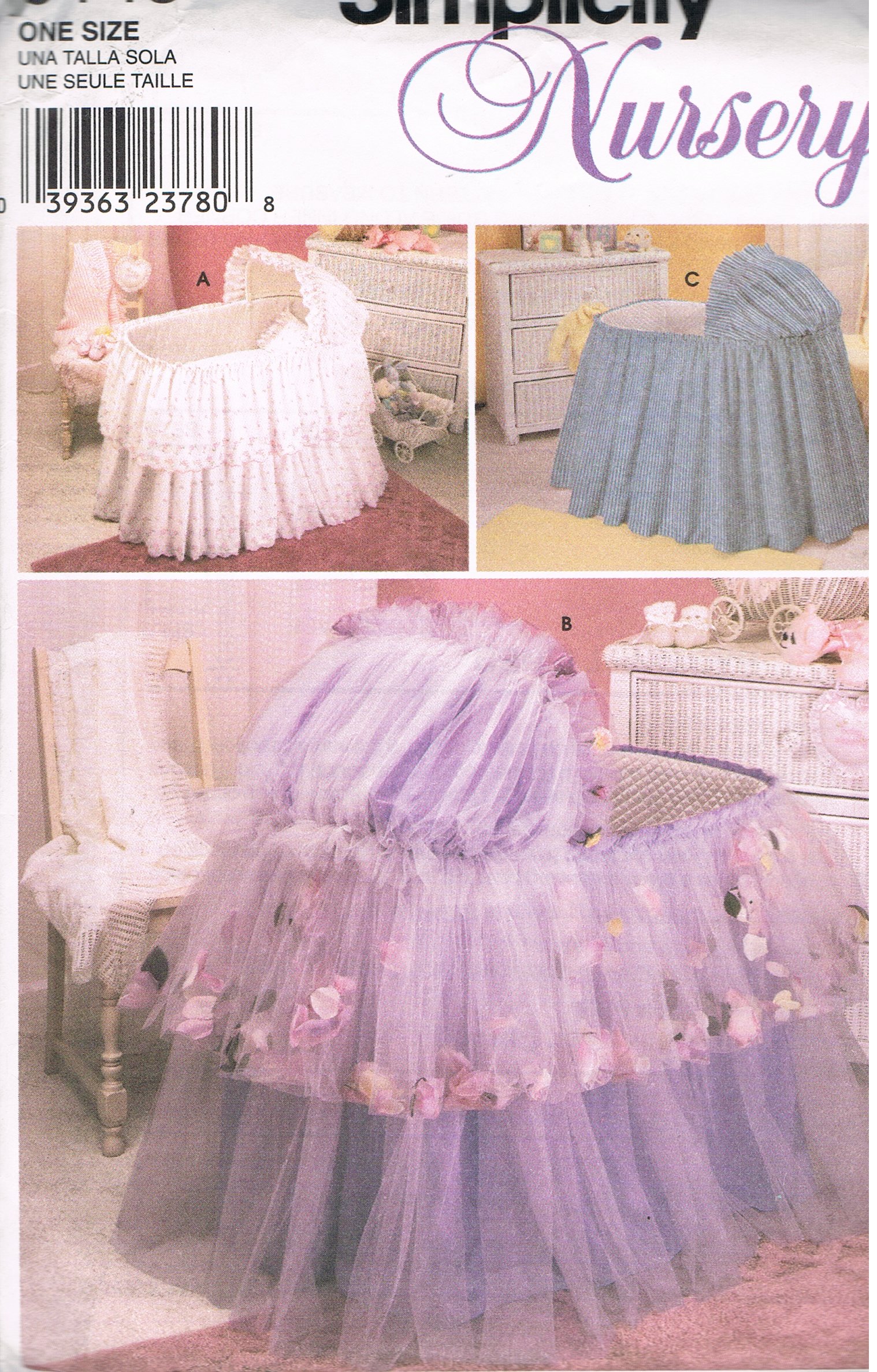 Amazon.com: Simplicity Nursery Bassinet Covers, Sheet, Liner and Pillow ...