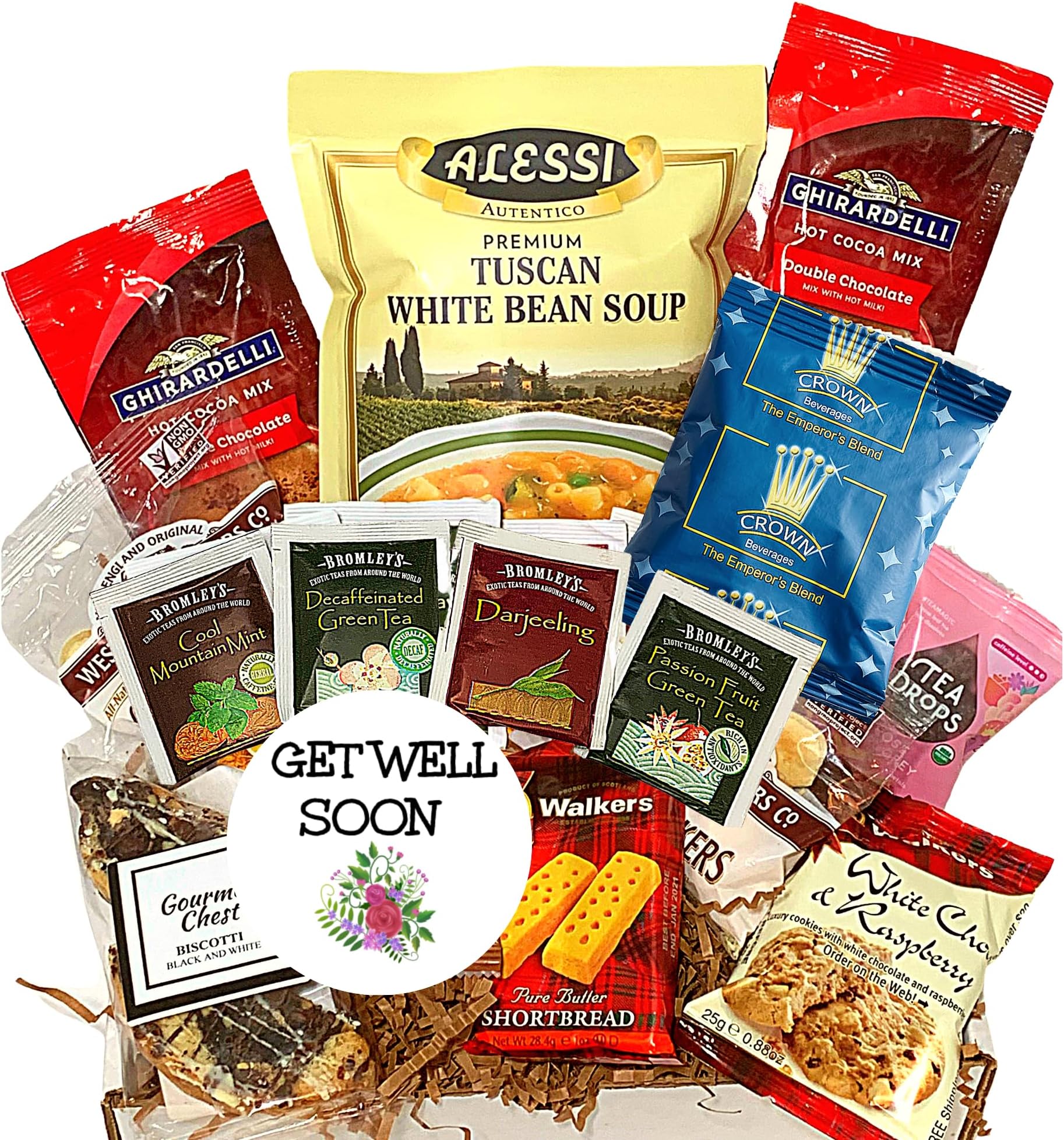 Amazon.com : Get Well Soon Gift Basket with Soup, Mug, Socks, Lotion ...