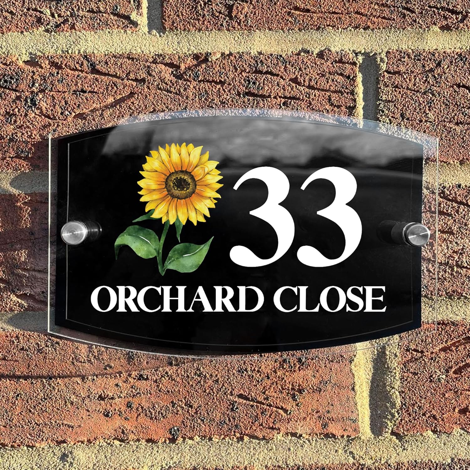 Red Ocean Contemporary House Sign Door Signs Door Number Plaque ...