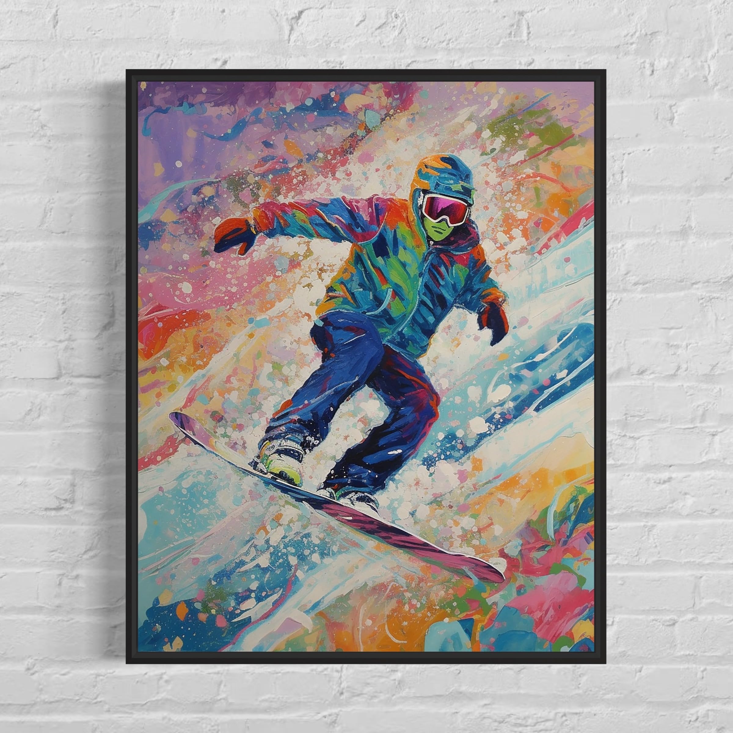 Snowboard Art Painting