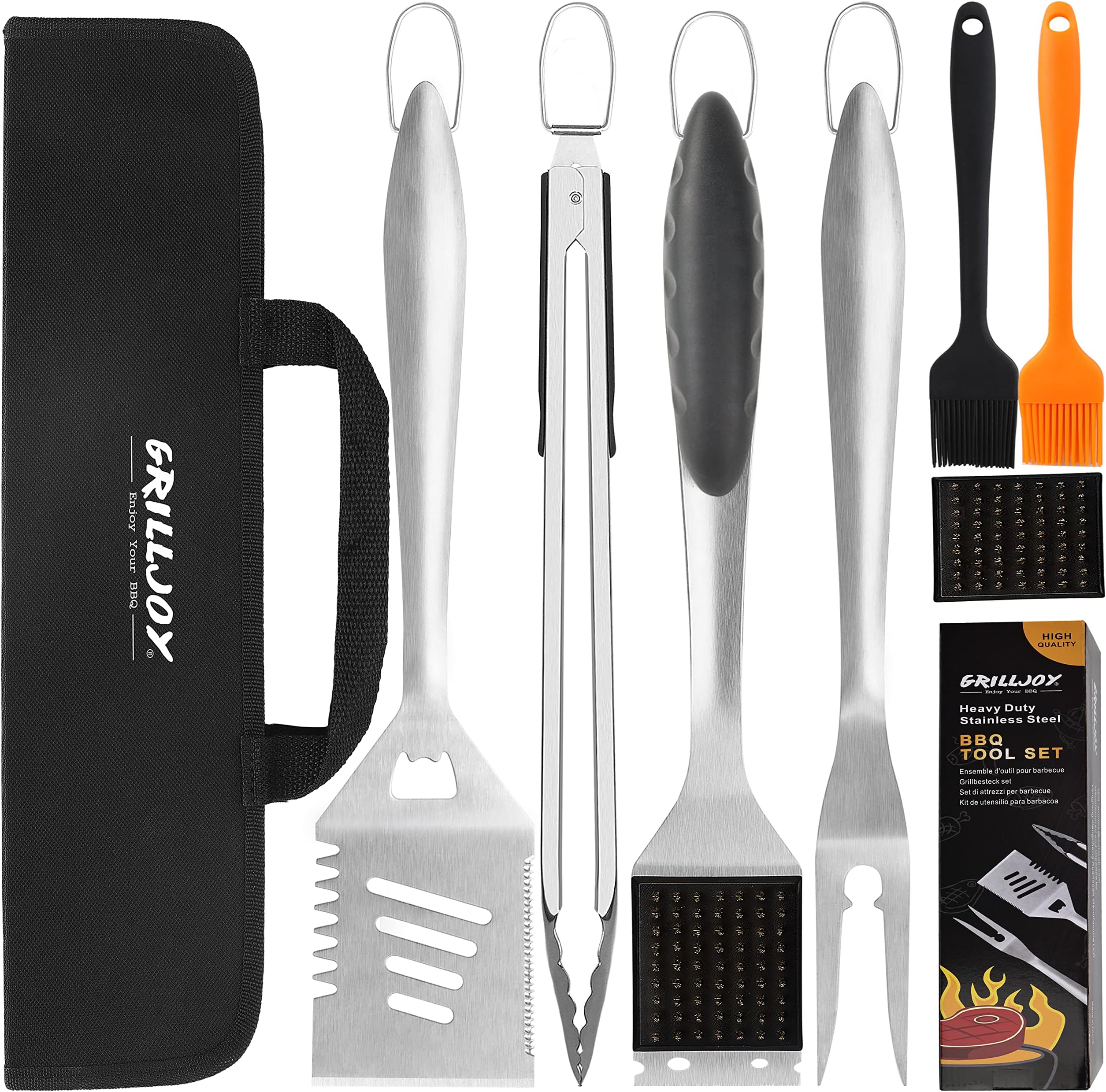 Amazon.com : Char-Broil 4 Piece Comfort Grip Tool Set : Patio, Lawn ...