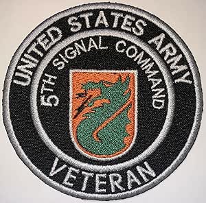 Amazon.com: Army 5th Signal Command Veteran Patch 3" Repro New B613 ...