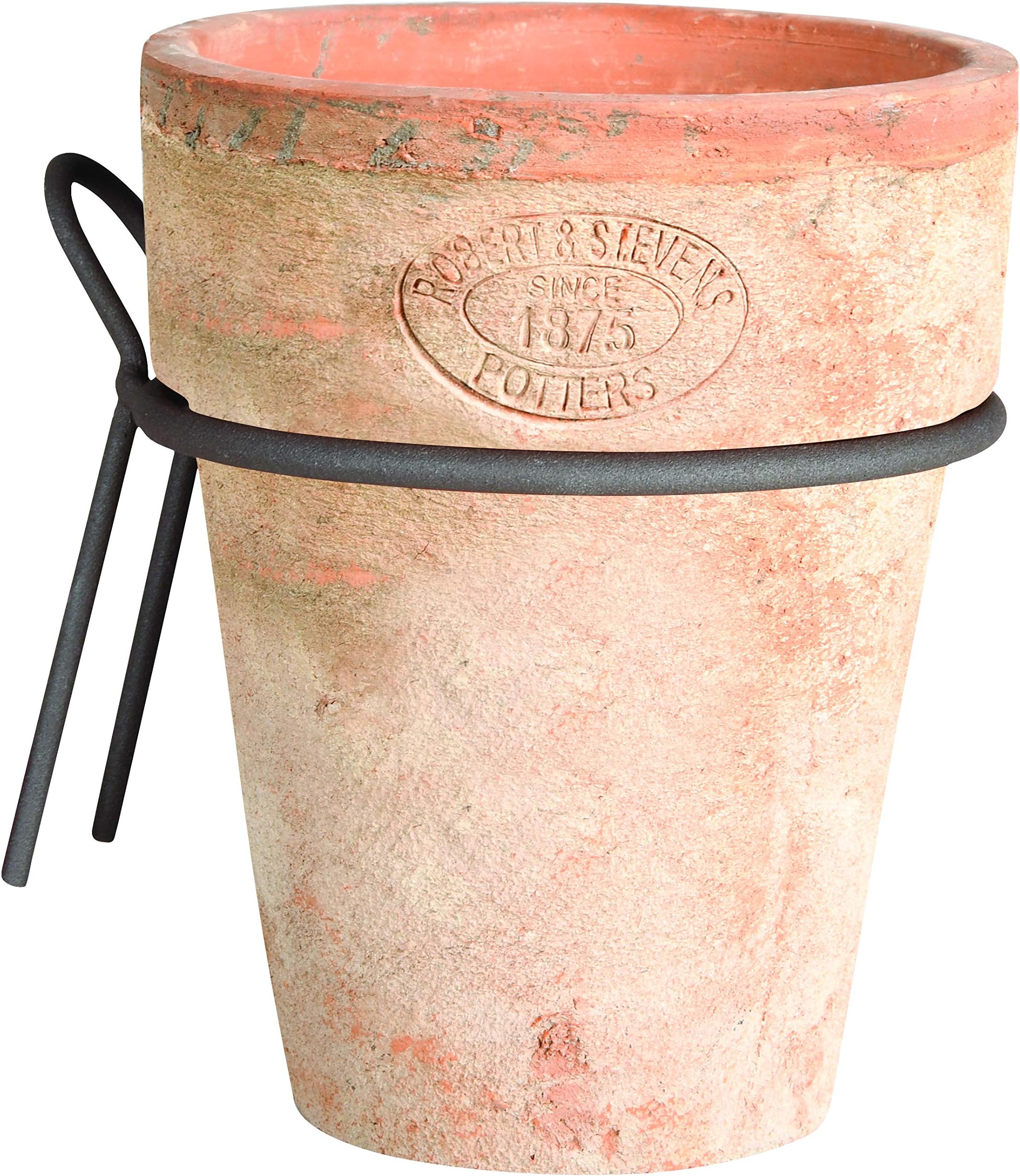 MAISONICA Set 3 Terracotta Planter Pots - Round Aged incl Drainage ...