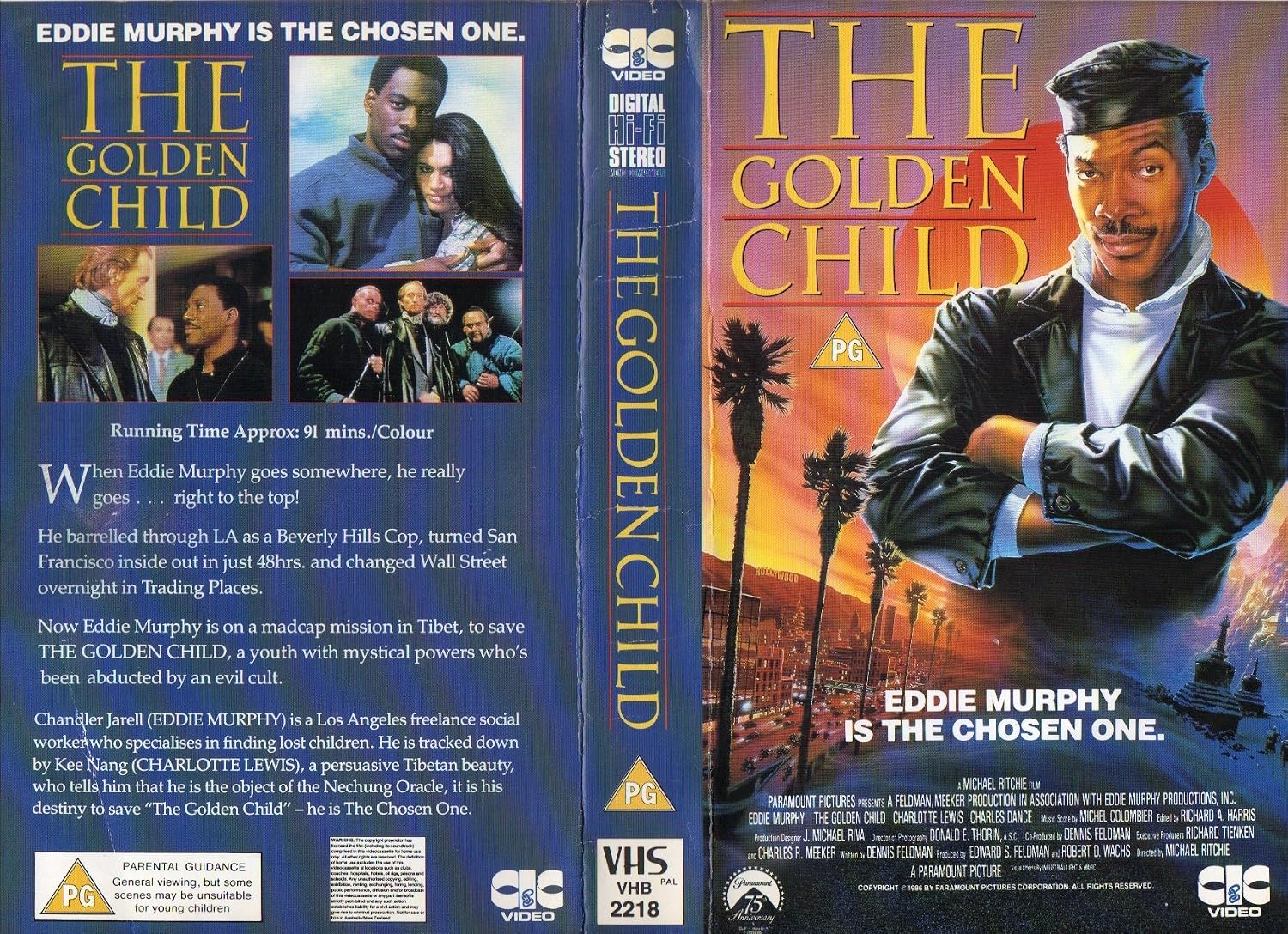 Amazon.com: The Golden Child [VHS] : Eddie Murphy, J.L. Reate, Charles ...