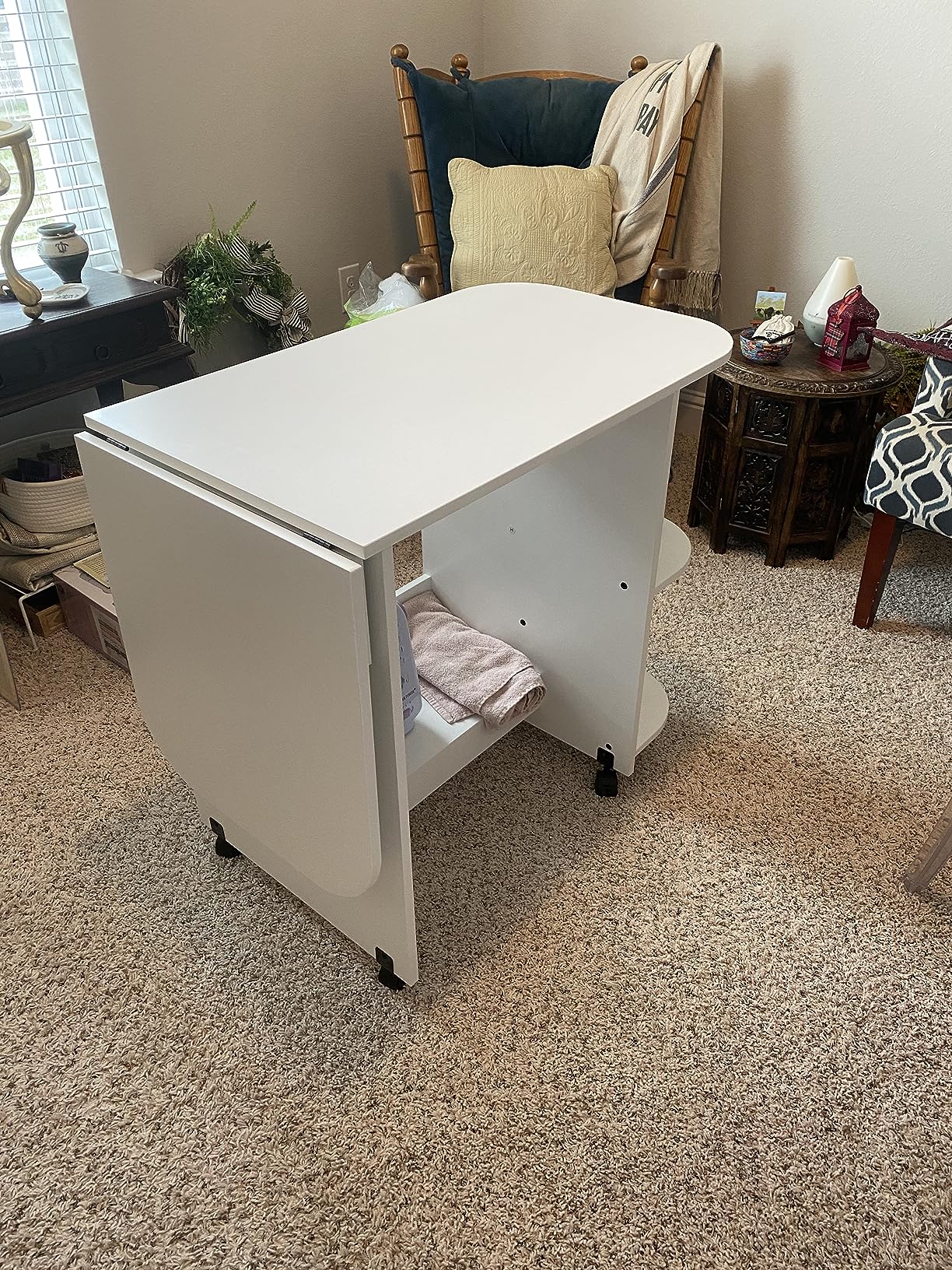 $13/mo - Finance SEI Furniture Eaton Expandable Rolling Craft Station ...