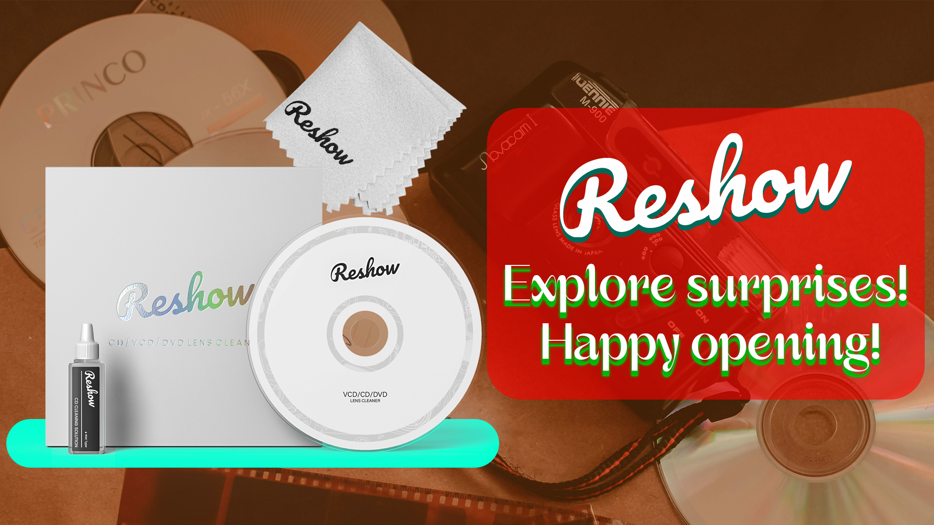 Watch Reshow CD Cleaner Disc For CD Player on Amazon Live